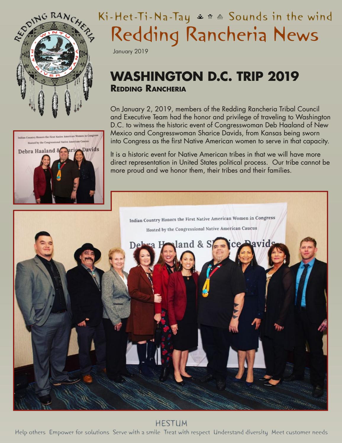 Redding Rancheria Newsletter 2019 January by Redding Rancheria - Issuu