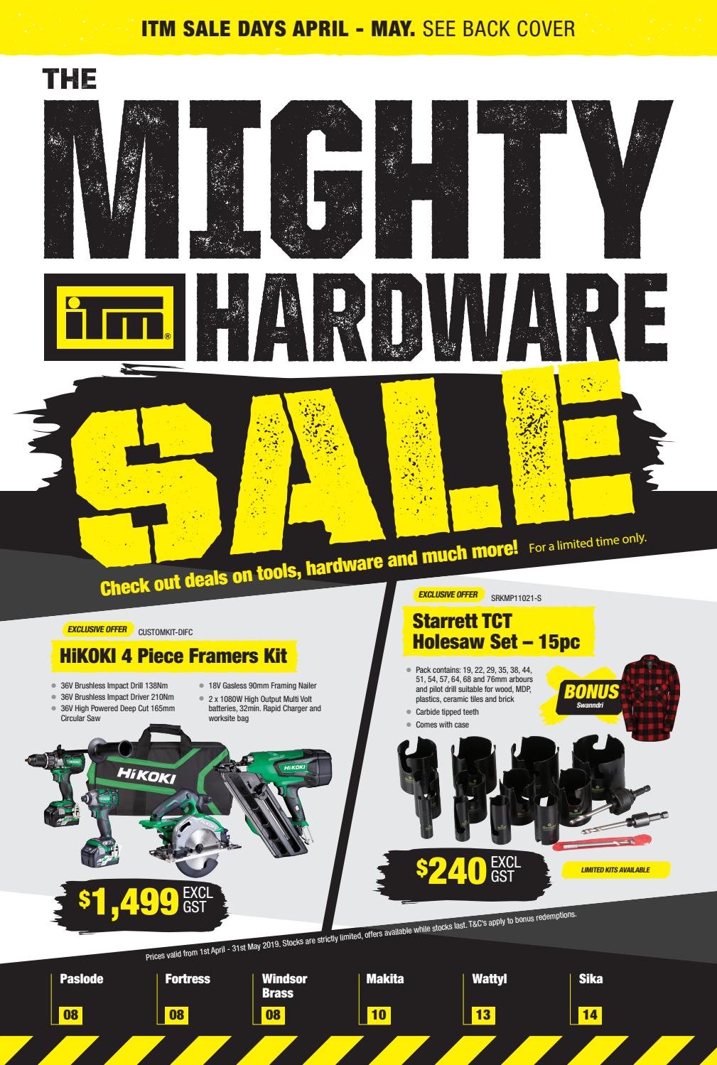 The Mighty ITM Hardware Sale by ITM Support Office - Issuu
