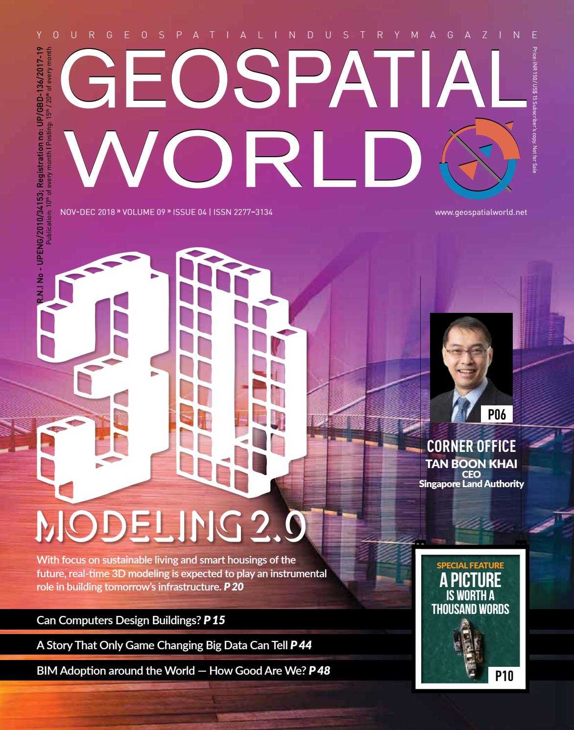 Geospatial World Magazine: Nov-Dec 2018 by Geospatial Media - Issuu