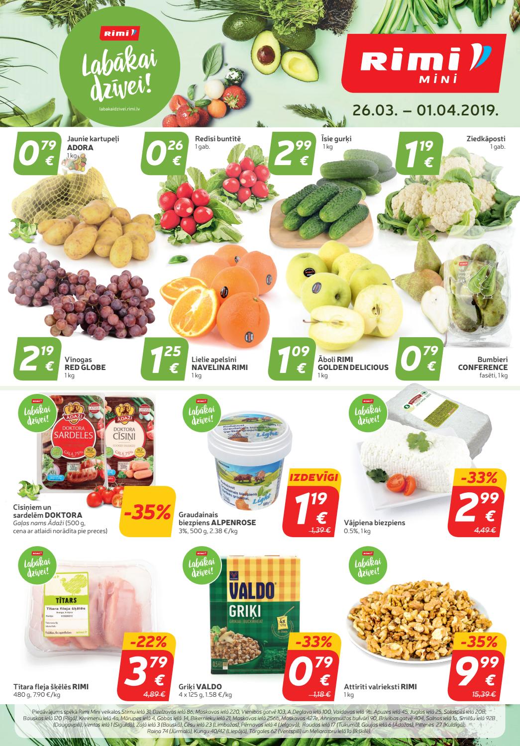 Rimi Mini 26.03. - 01.04.2019. by Rimi - Issuu