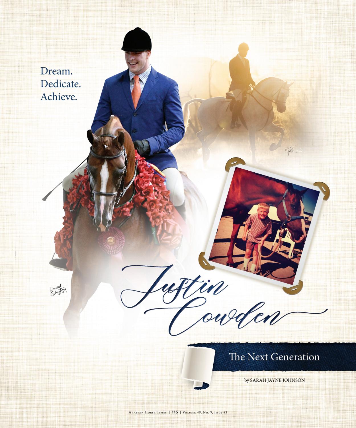 Justin Cowden, published in Arabian Horse Times by Arabian Horse Times ...