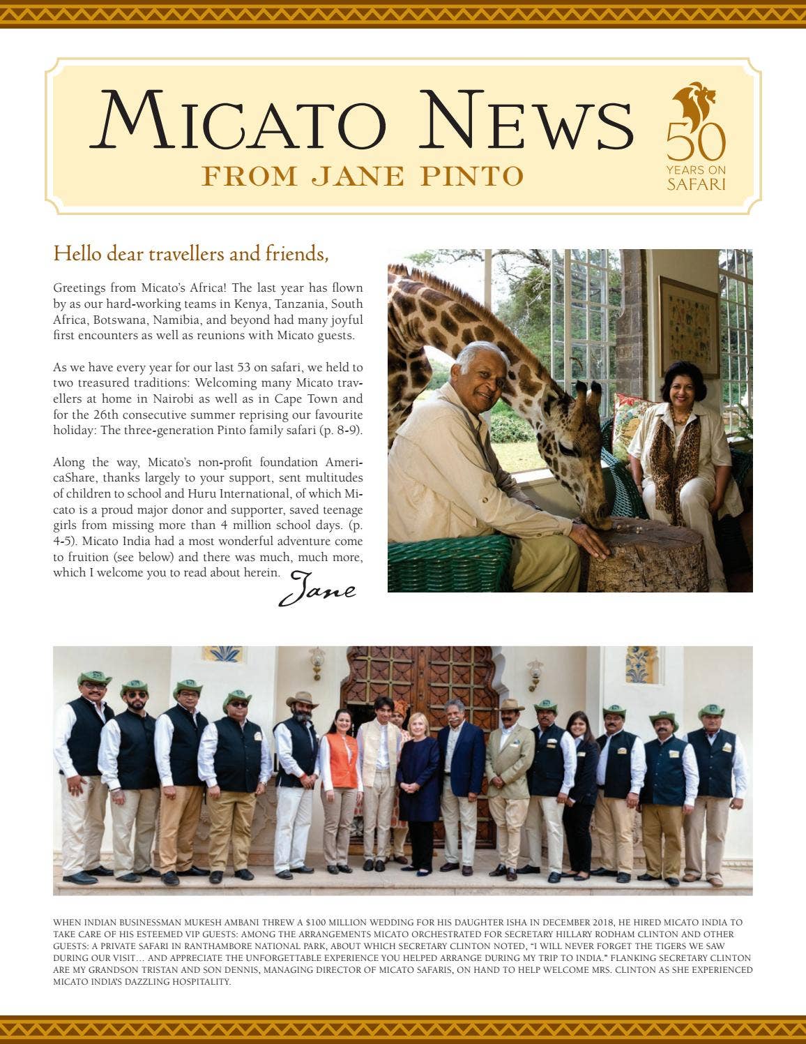 Micato News from Jane Pinto by micato.safaris1 - Issuu