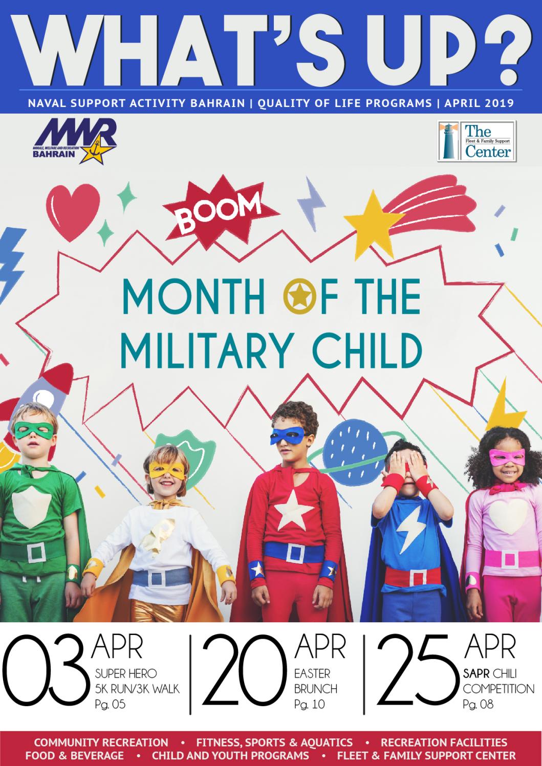 What's Up Newsletter | April 2019 | Navy MWR Bahrain by NavyMWRBahrain ...