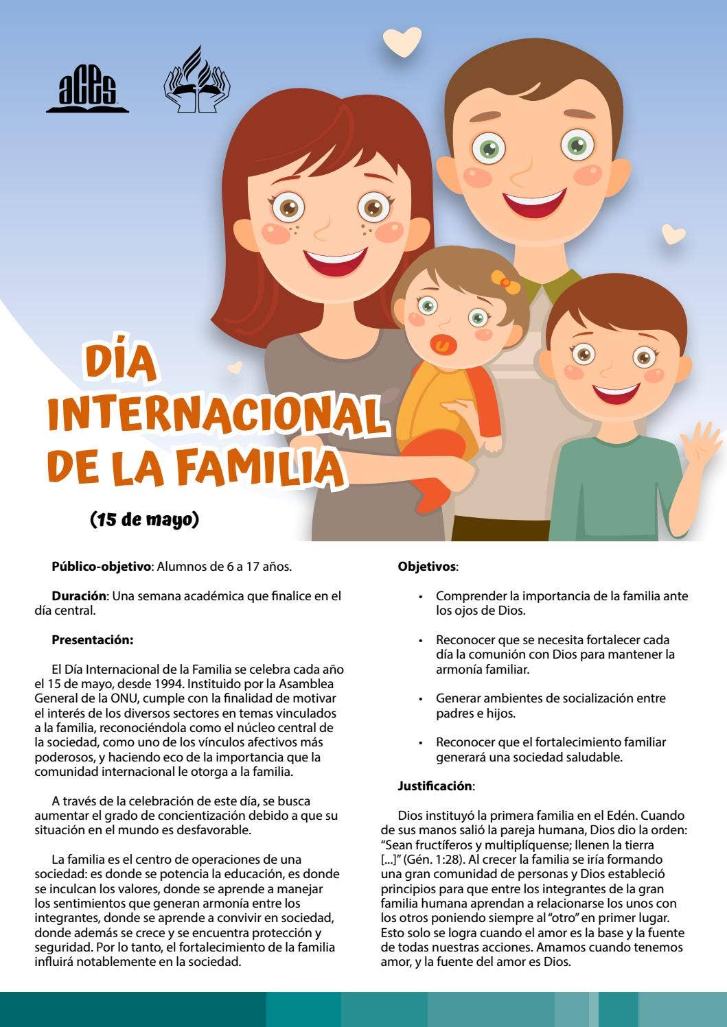 Proyecto pedagógico - Día internacional de las familias by Editorial ...