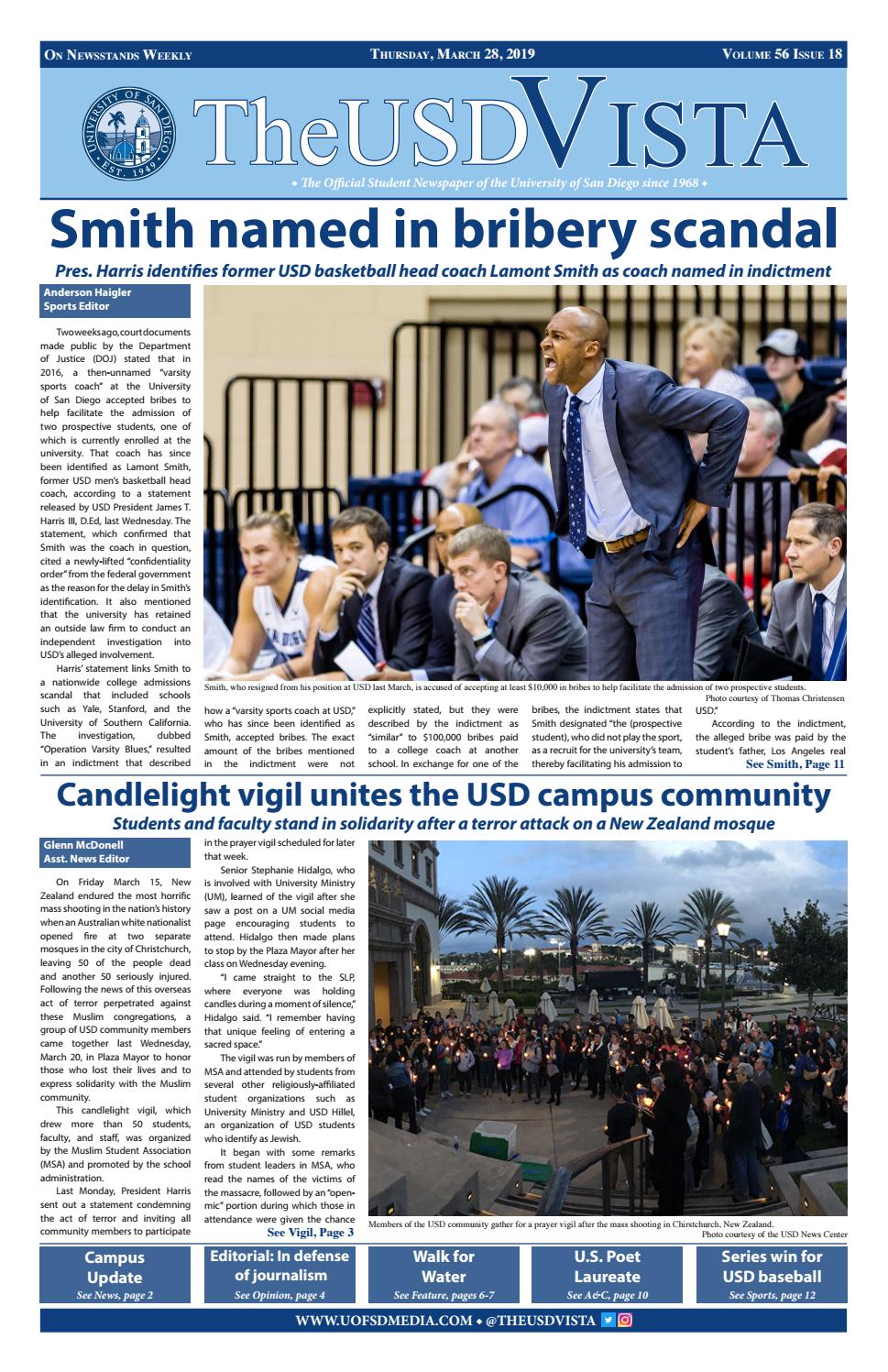 Volume 56, Issue 18 by The USD Vista - Issuu
