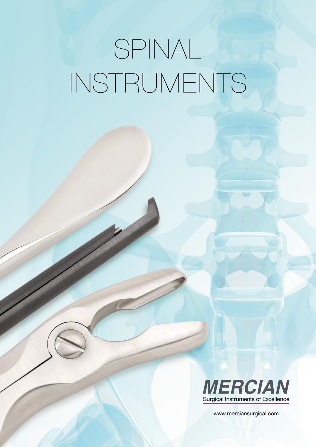 Mercian Spinal Instrument brochure by Mercian Surgical - Issuu