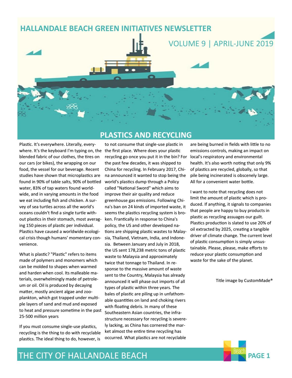 Green Initiatives Newsletter - Volume 9 by coHB - Issuu