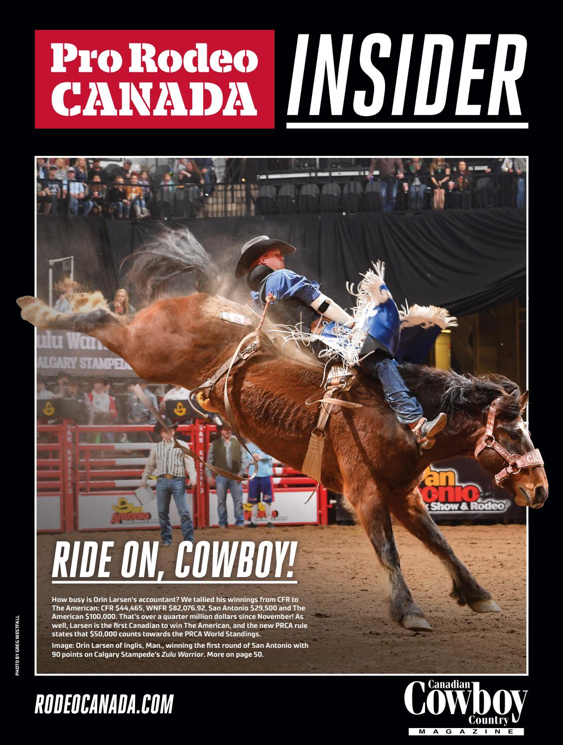 Pro Rodeo Canada Insider - Apr/May 2019 by Tanner Young Publishing ...