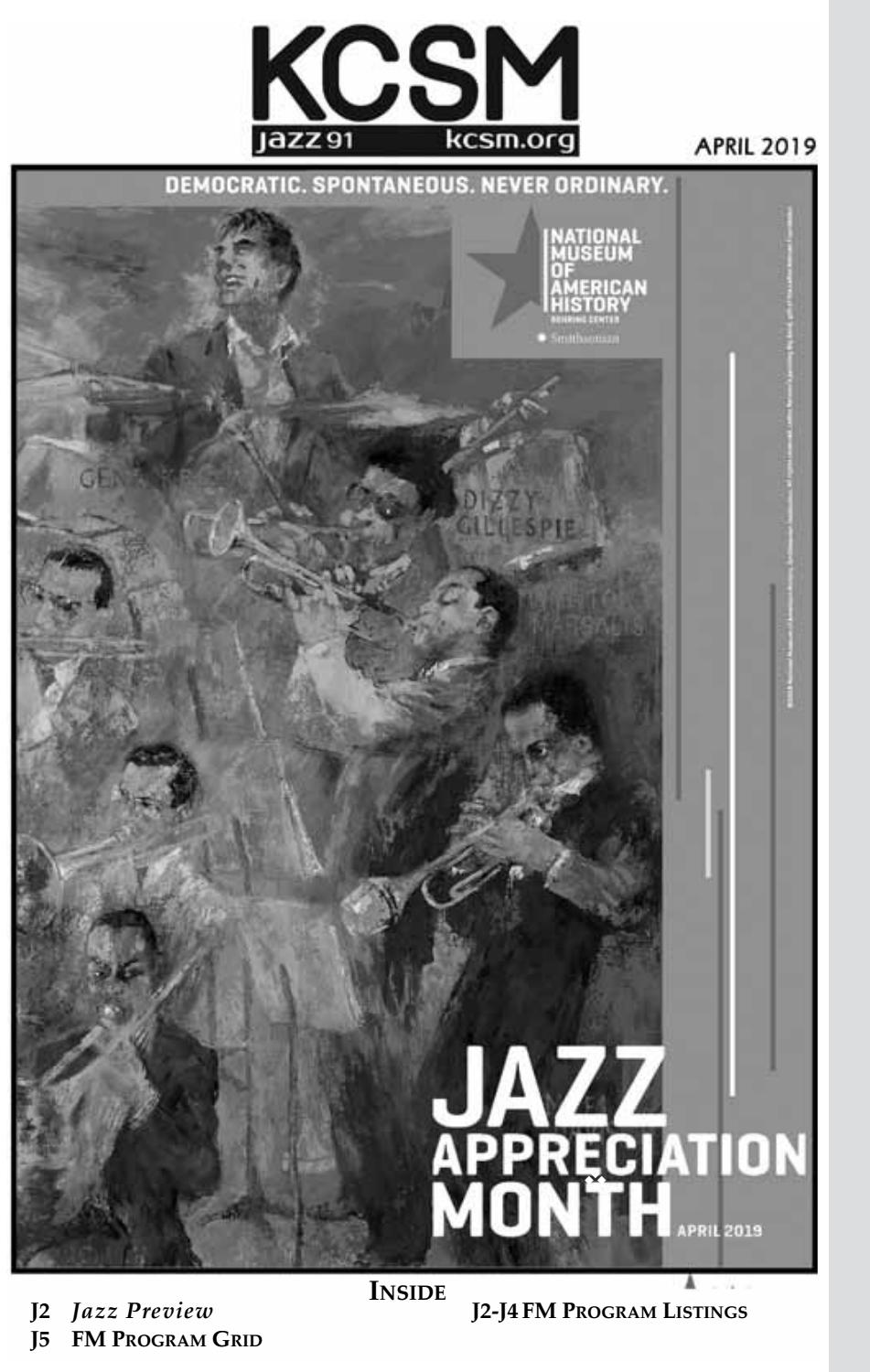 2019 April KCSM Jazz Guide by KCSM-FM Jazz 91 - Issuu