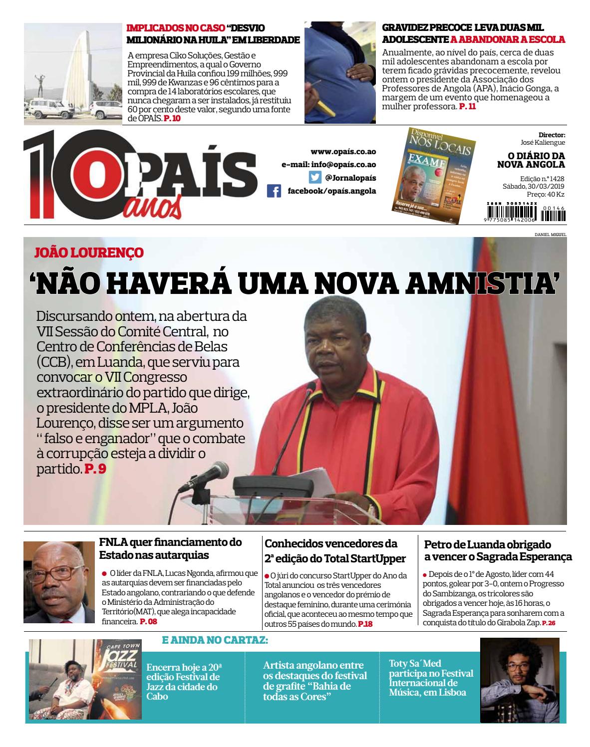 Jornal O País Edição N°1428 de 30/03/2019 by OPAÍS - Issuu