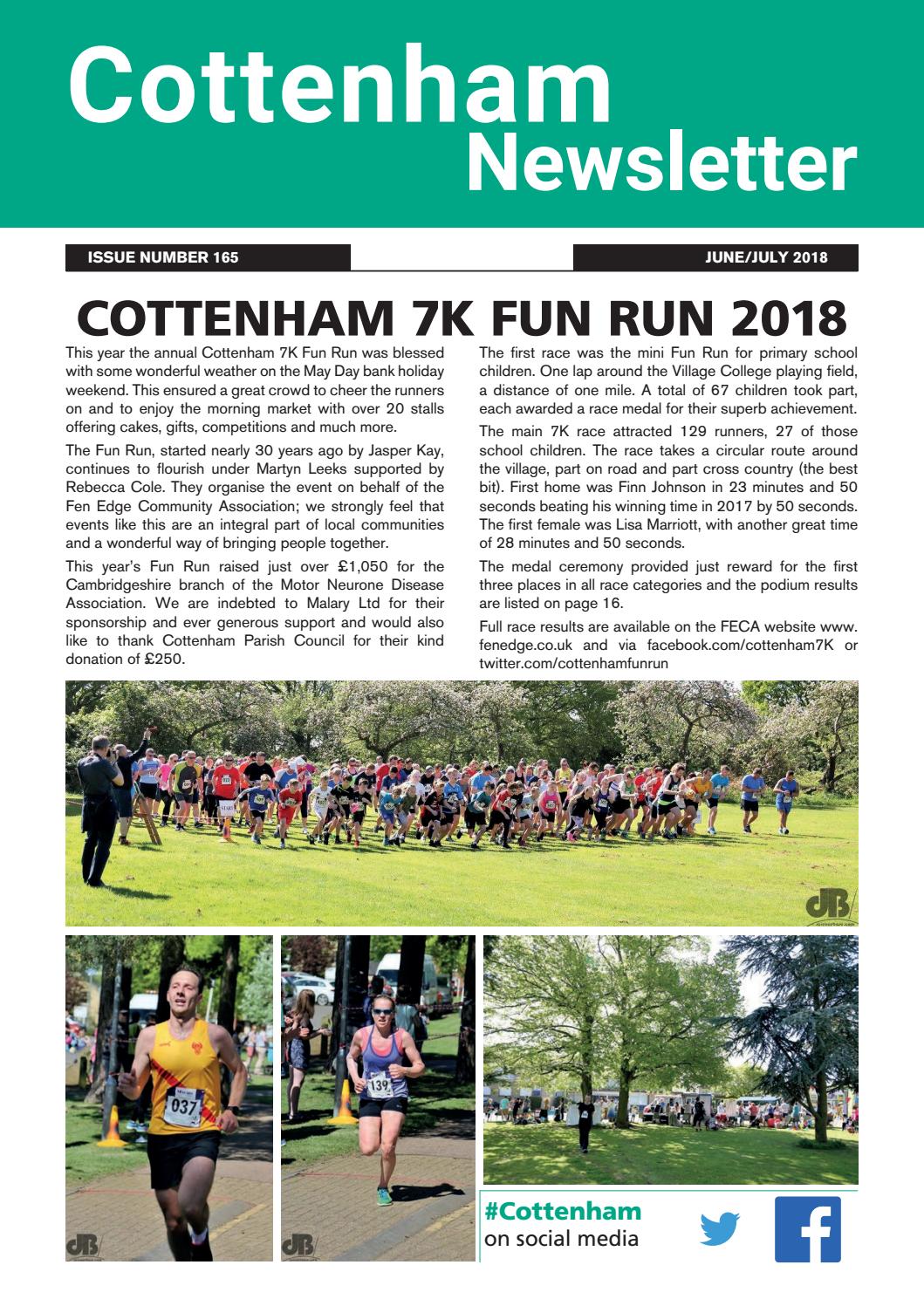 Cottenham Newsletter Issue 165 - June/ July 2018 by Cottenham ...