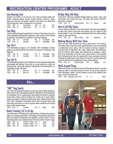 Plano Parks and Recreation Summer 2019 Catalog by Plano Parks and ...