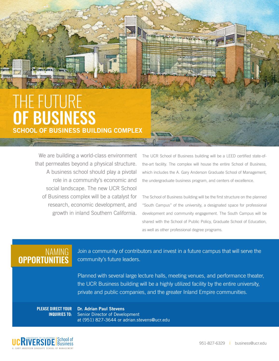 UCR School of Business Building - Name Opportunities by UC Riverside ...