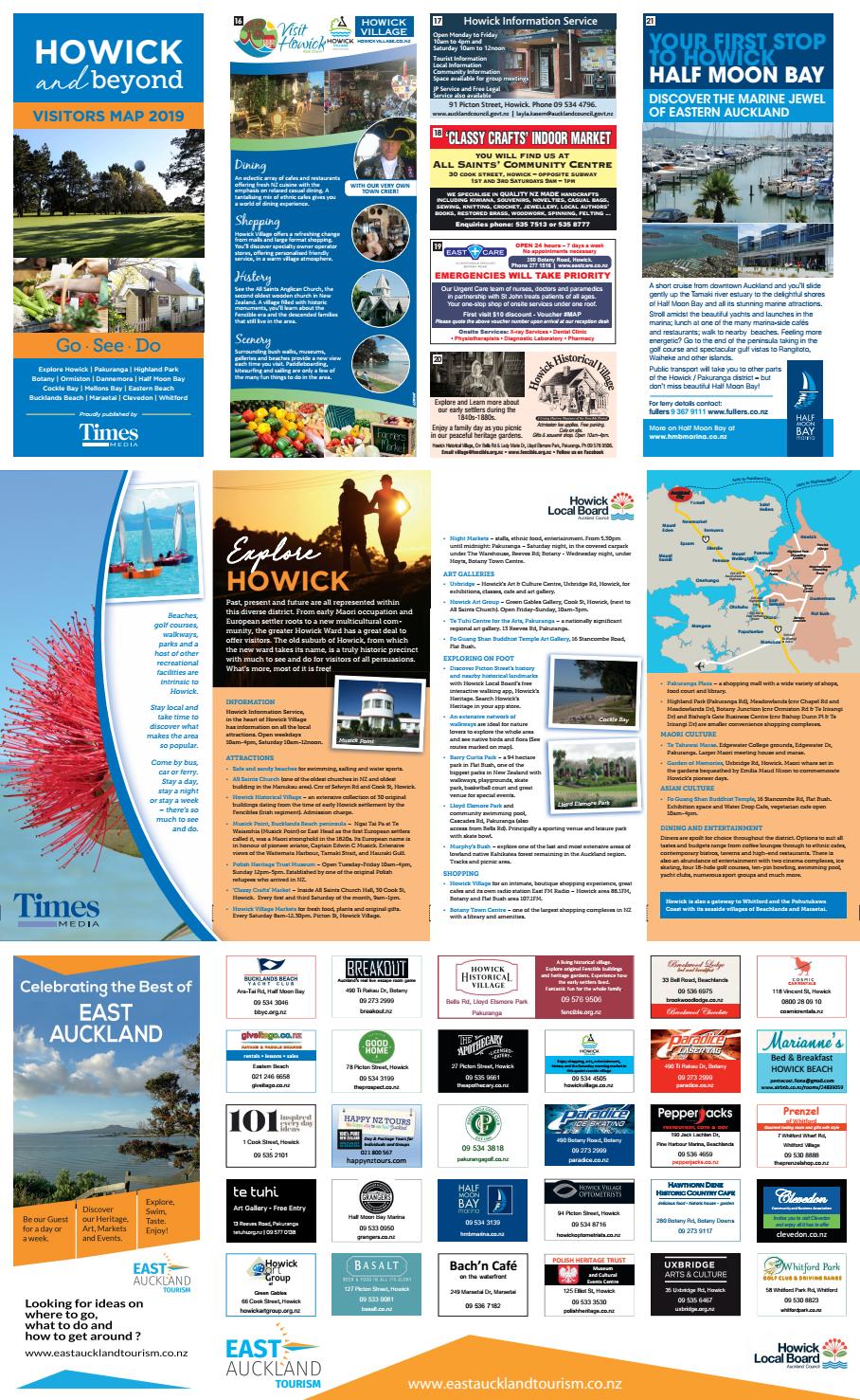 Howick and Beyond Visitors Map 2019 by Times Media - Issuu