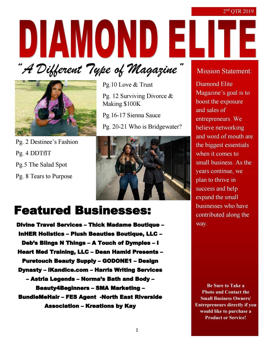 Diamond Elite Magazine 2nd QTR 2019 Issue by diamondelitemagazine - Issuu