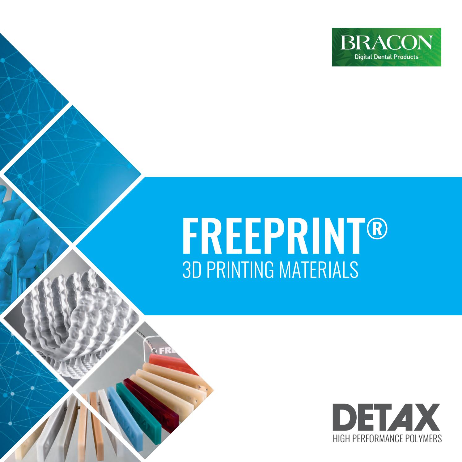 Detax Freeprint 3D Printing Materials by Bracon - Issuu