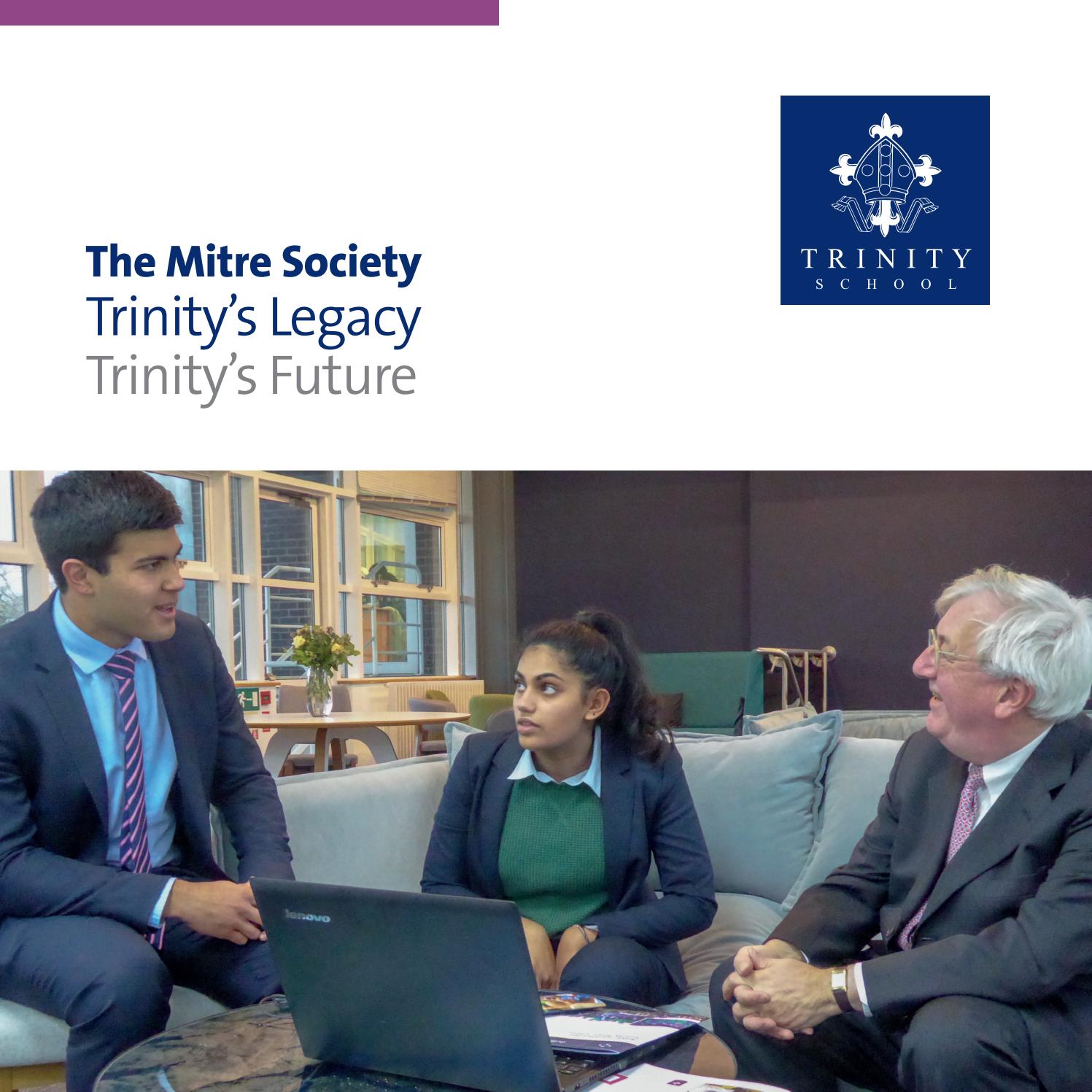 Trinity School - Mitre Society by trinityschoolcroydon - Issuu
