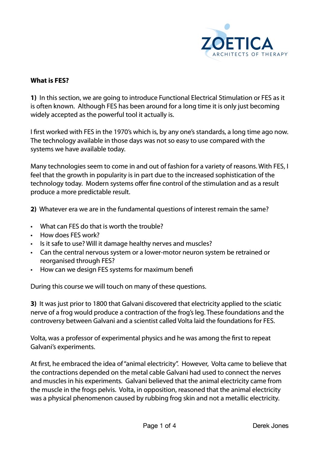 What is FES? - FES Cycling Tune Up Course by Anatomical Concepts (UK ...