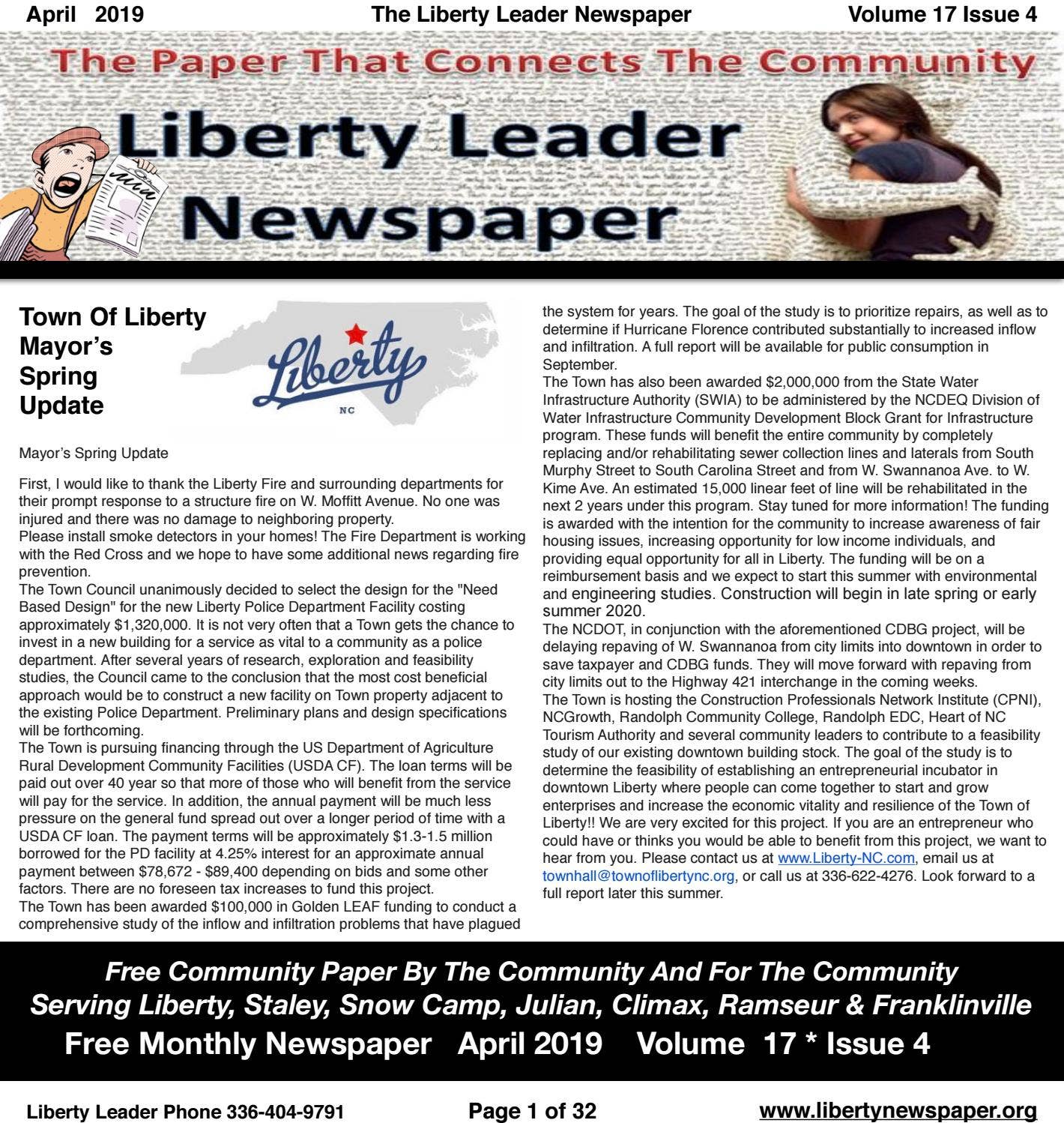 Liberty Leader Newspaper April 2019 Edition by Kevin Bowman - Issuu