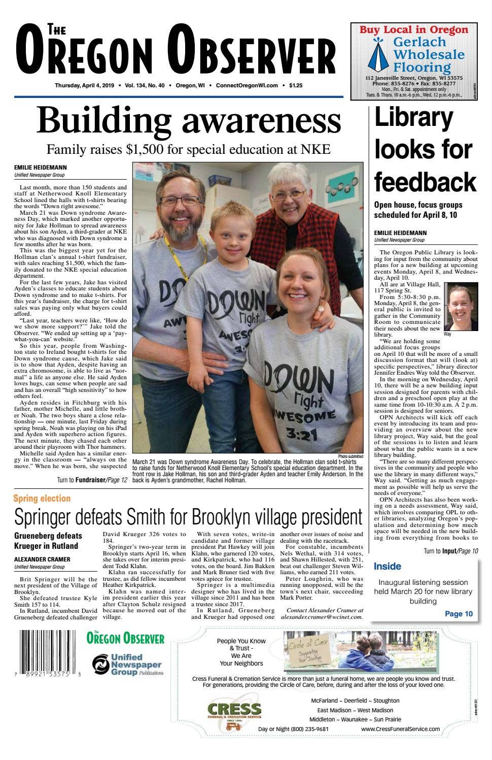 4/4/19 Oregon Observer by Woodward Community Media - Issuu