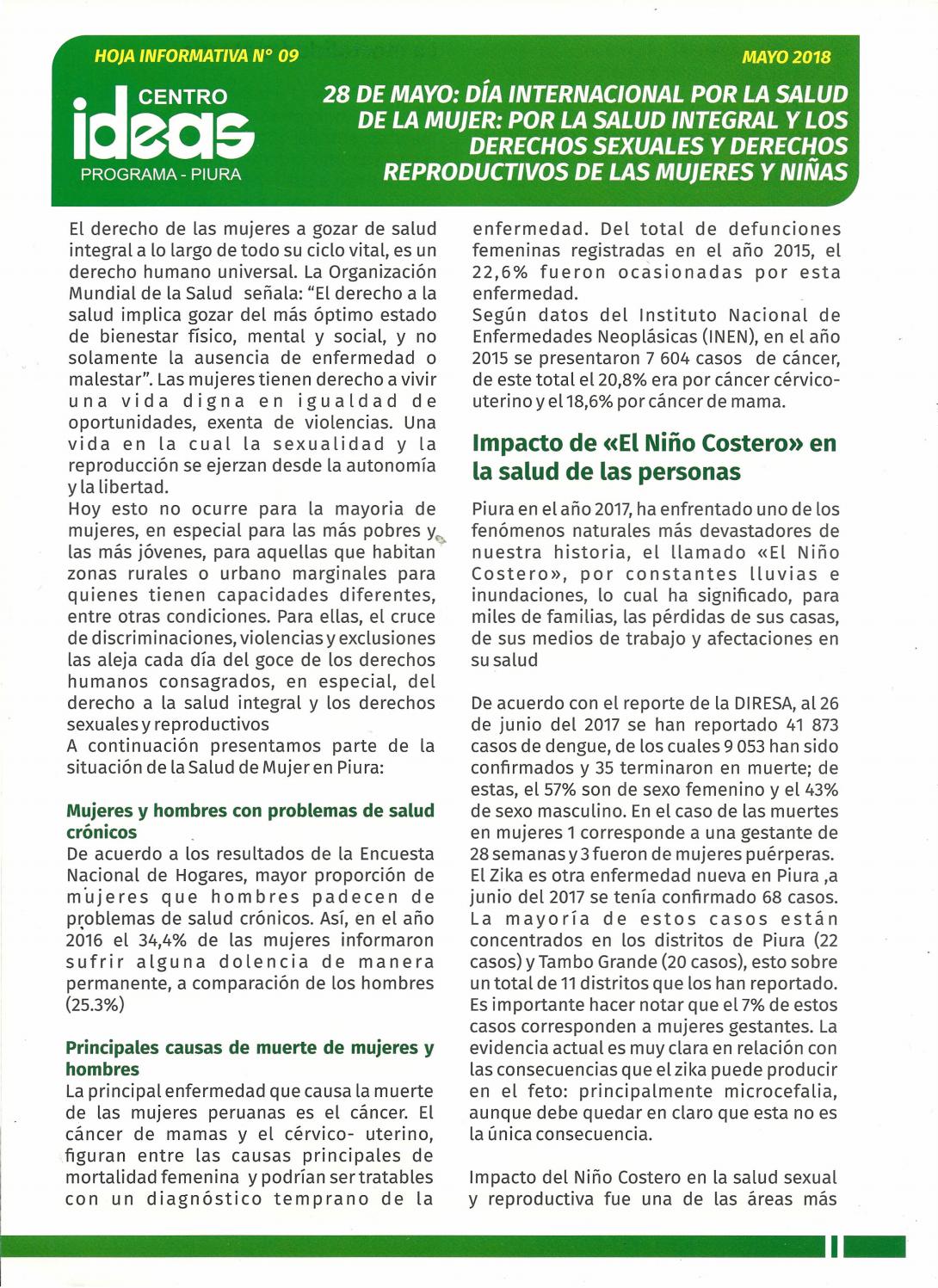 Hoja Informativa Nº 9 by Centro Ideas ONG - Issuu