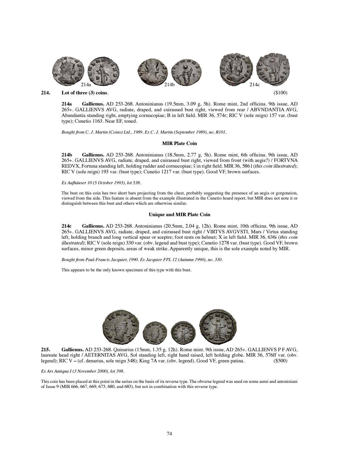 CNG e442 Catalog by Classical Numismatic Group, LLC - Issuu