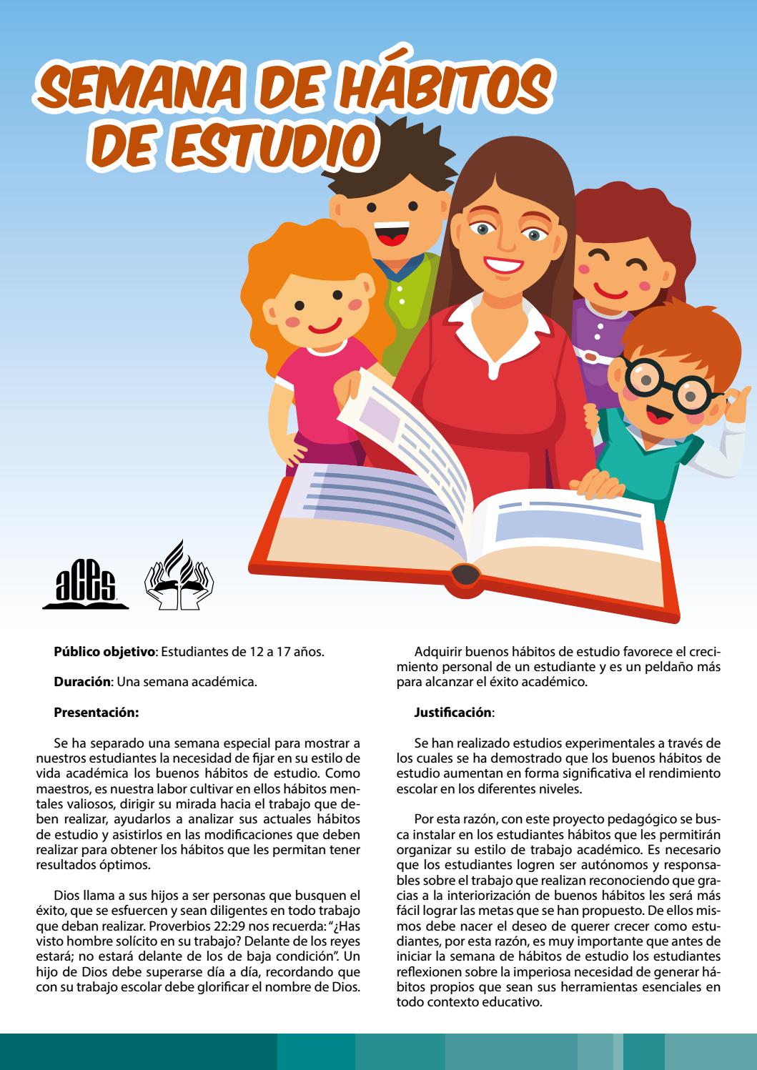 Proyecto pedagógico – Hábitos de estudios by Editorial ACES - Issuu