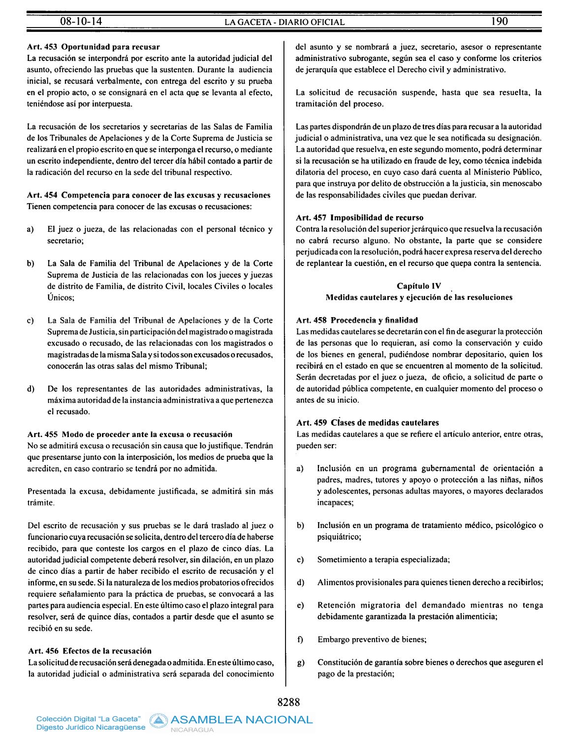 Ley 870 Código de Familia Nicaragua by Fundacion Justicia y Género - Issuu