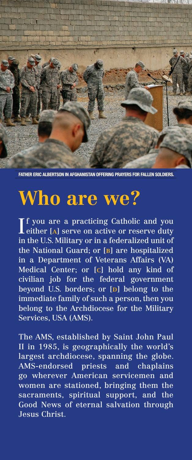 Welcome to the Archdiocese for the Military Services, USA Brochure by ...
