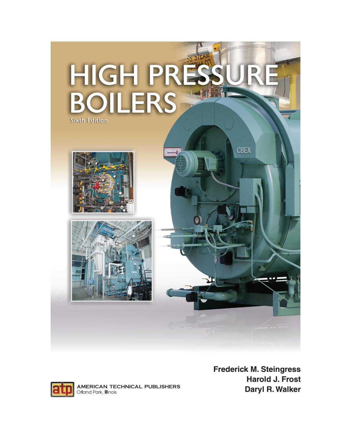 High Pressure Boilers, 6th Edition Front Matter by American Technical ...