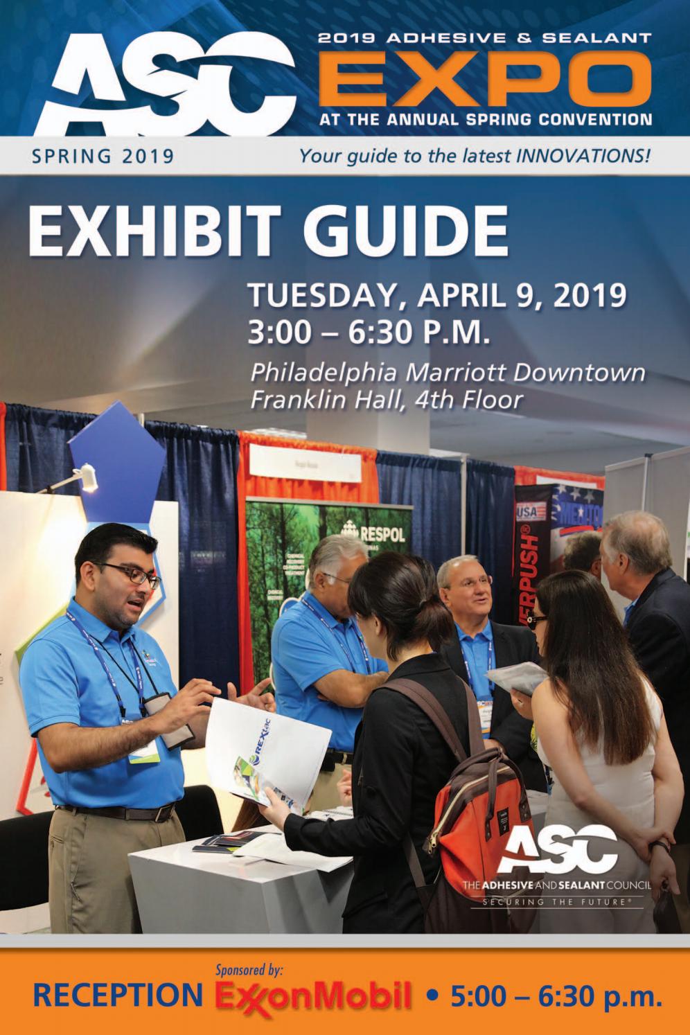 2019 ASC Exhibit Guide by The Adhesive & Sealant Council - Issuu