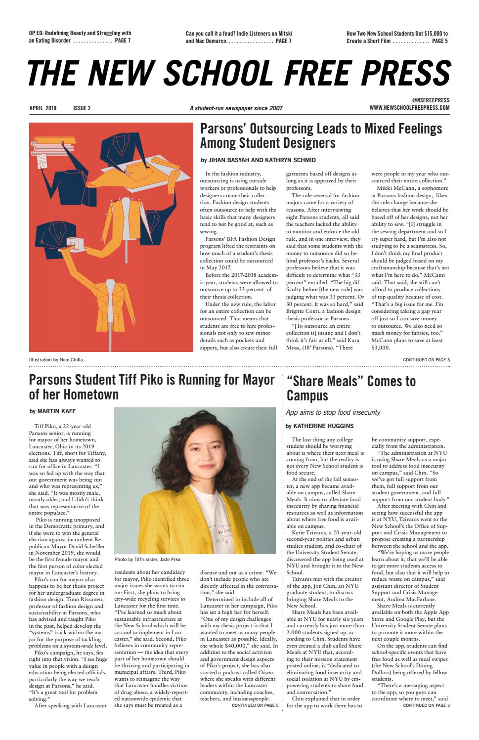 April Issue by The New School Free Press - Issuu