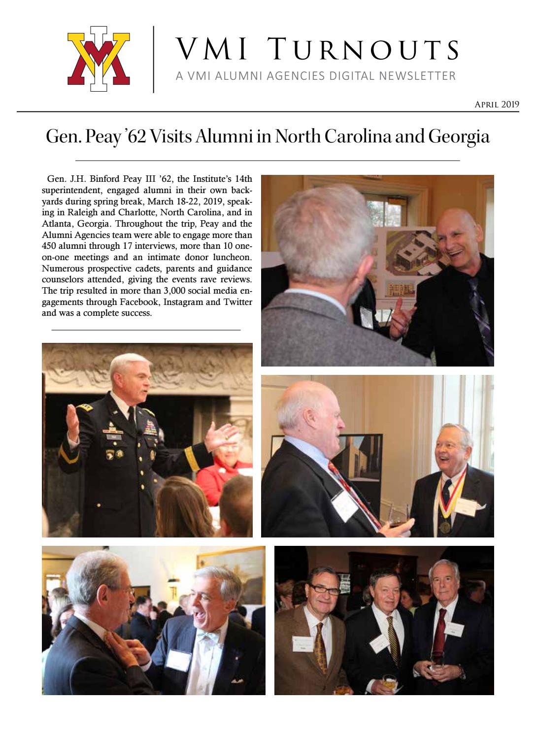 Turnouts April 2019 by VMI Alumni Agencies - Issuu