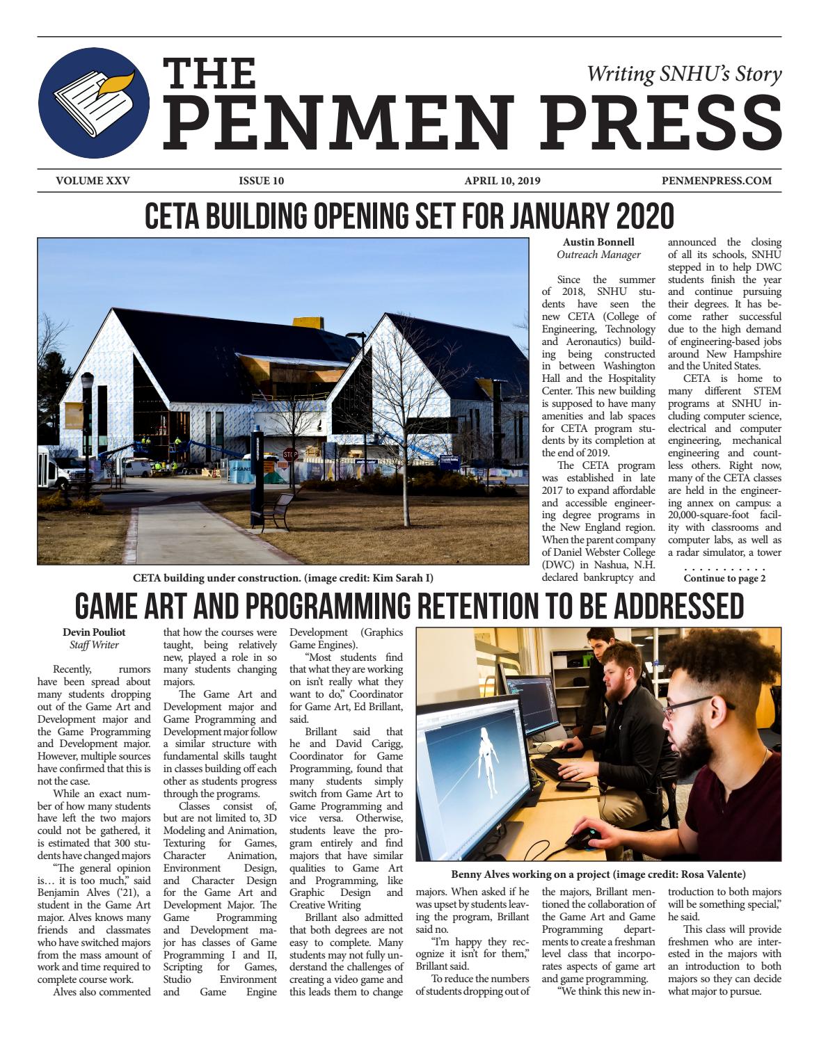Penmen Press - Volume XXV Issue 10 (SP19) by Penmen Press - Issuu