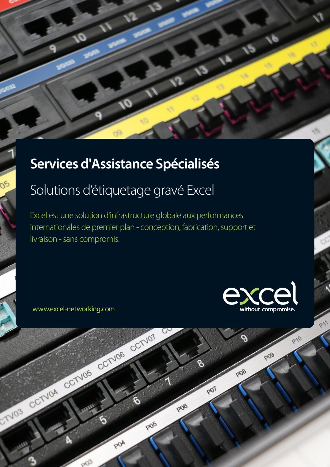 Excel Engraved Labelling Solutions Brochure - FRENCH by Mayflex - Issuu