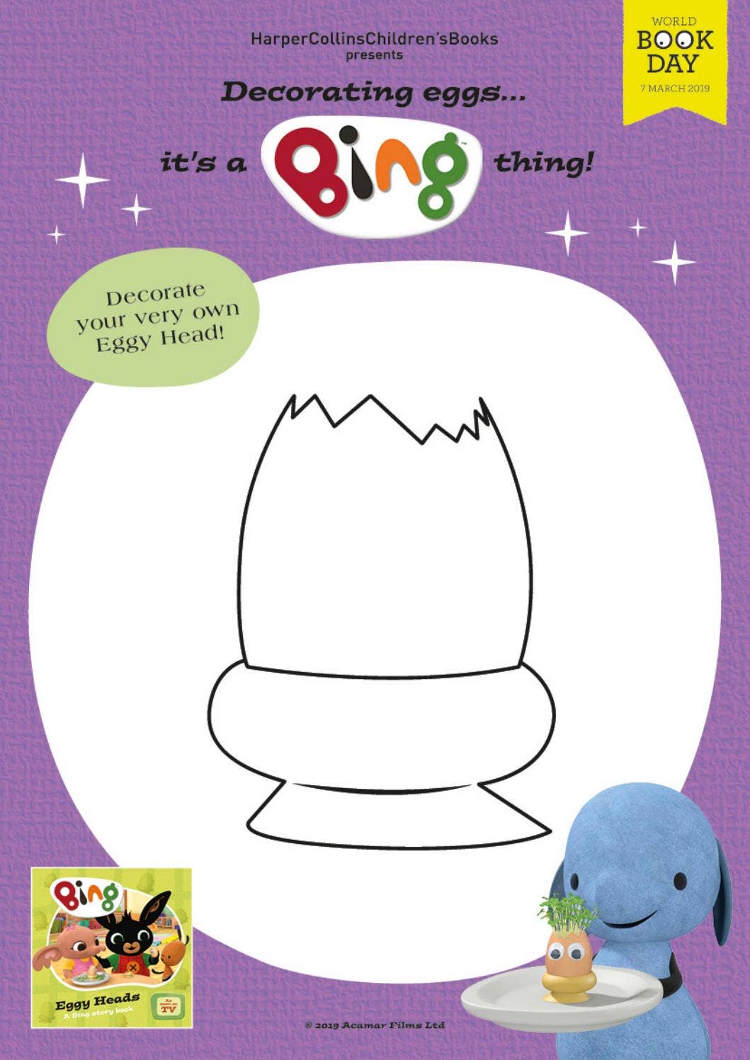 Decorate your own Eggy Head with Bing! by harpercollinschildrens - Issuu