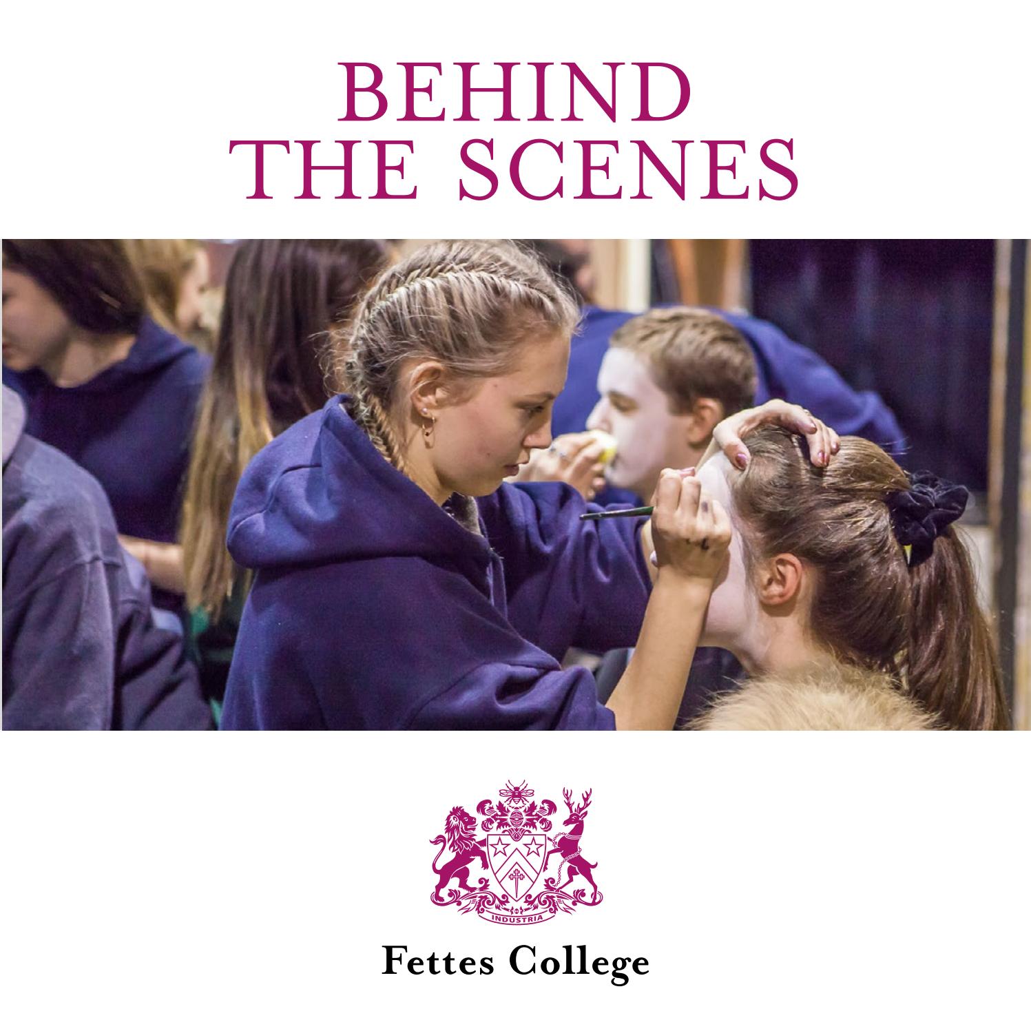 Behind the Scenes by Fettes_College - Issuu