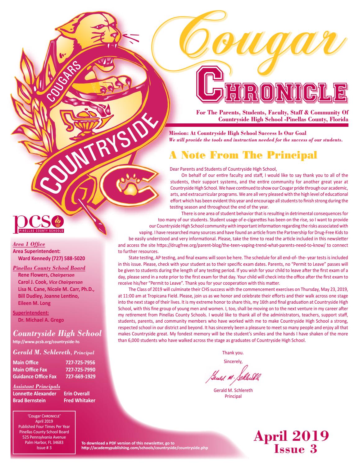 Countryside High School Newsletter by Academy Publishing, Inc. - Issuu