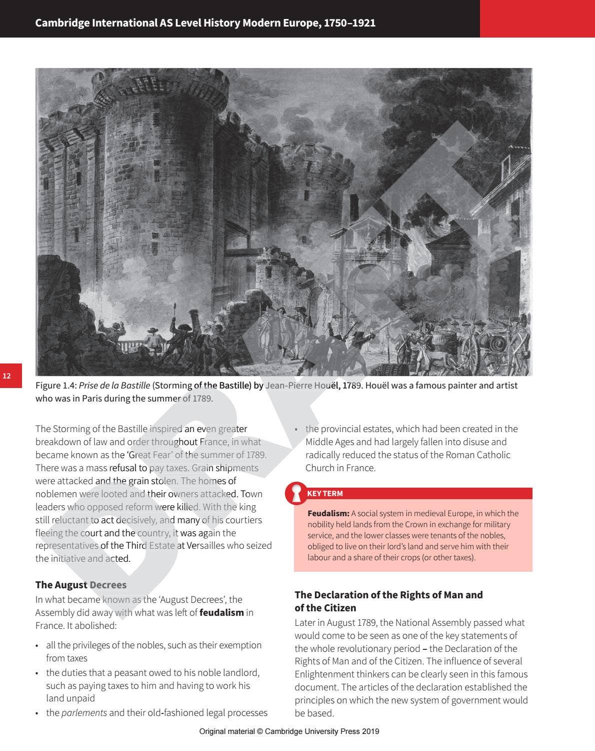 AS modern Europe History sample by Cambridge International Education ...