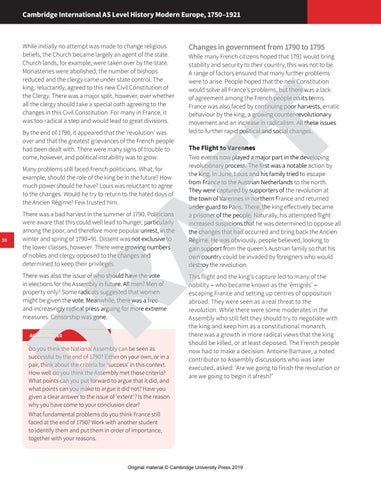 AS modern Europe History sample by Cambridge International Education ...