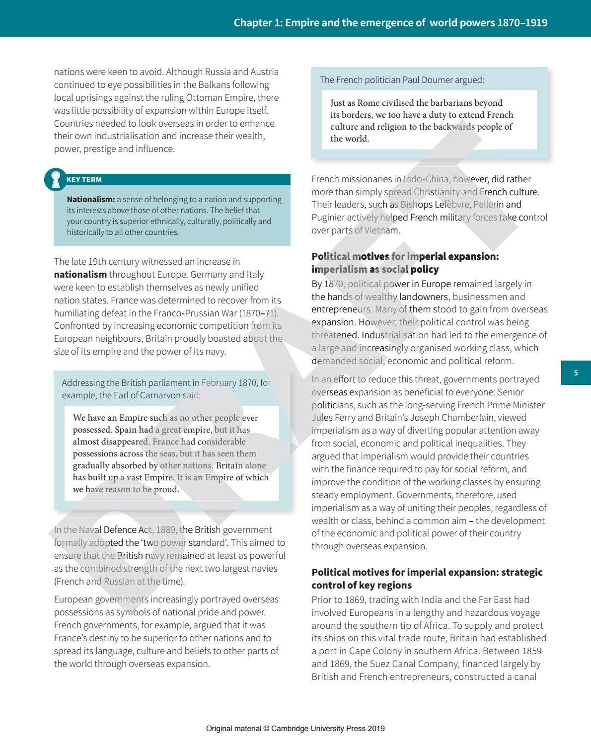 AS International History sample by Cambridge International Education ...
