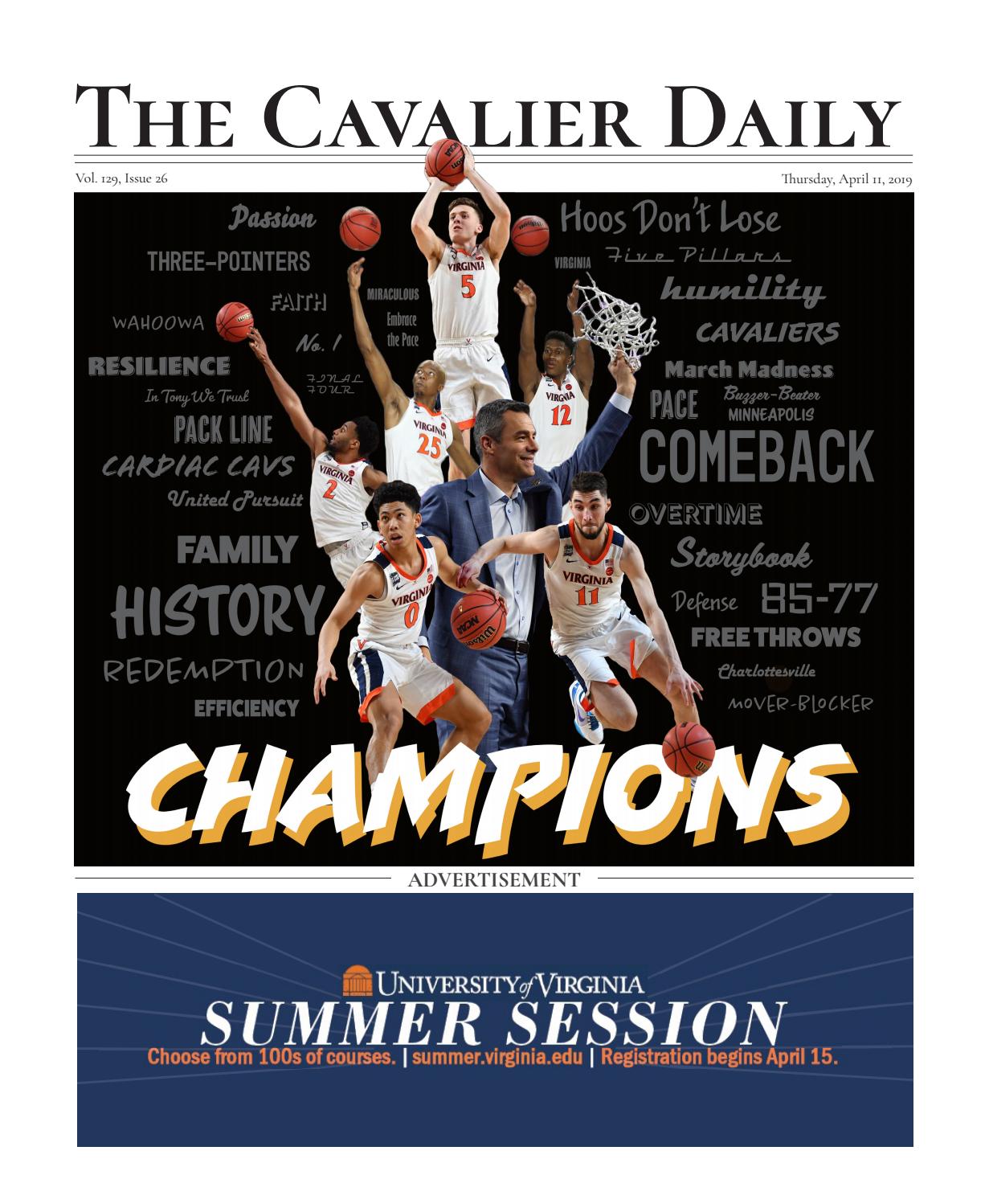 Thursday, April 11, 2019 by The Cavalier Daily - Issuu