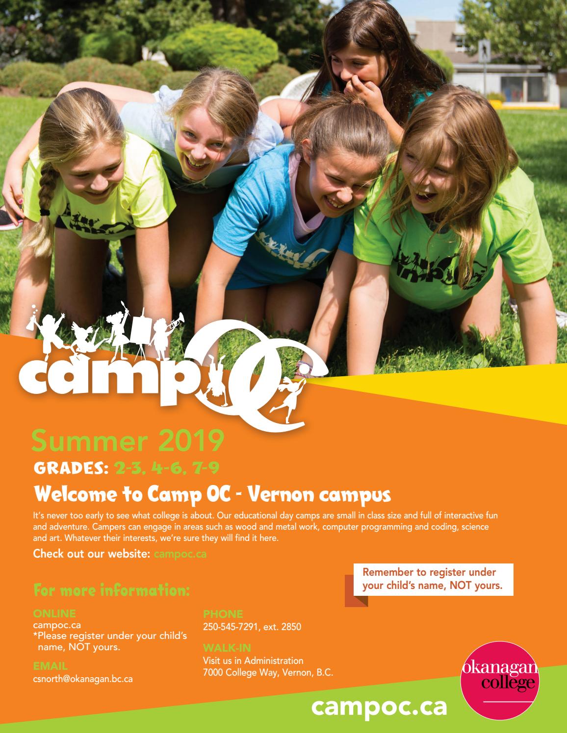 Camp OC Vernon by Okanagan College - Issuu