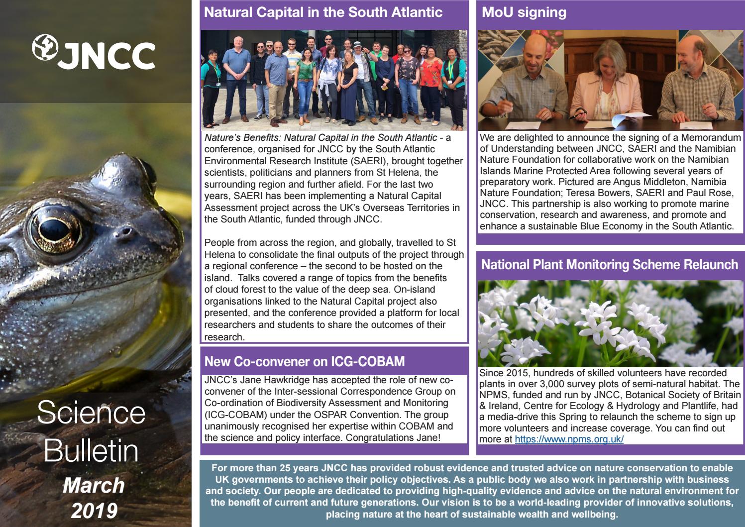 JNCC's Science Bulletin March 2019 by jncc_uk - Issuu