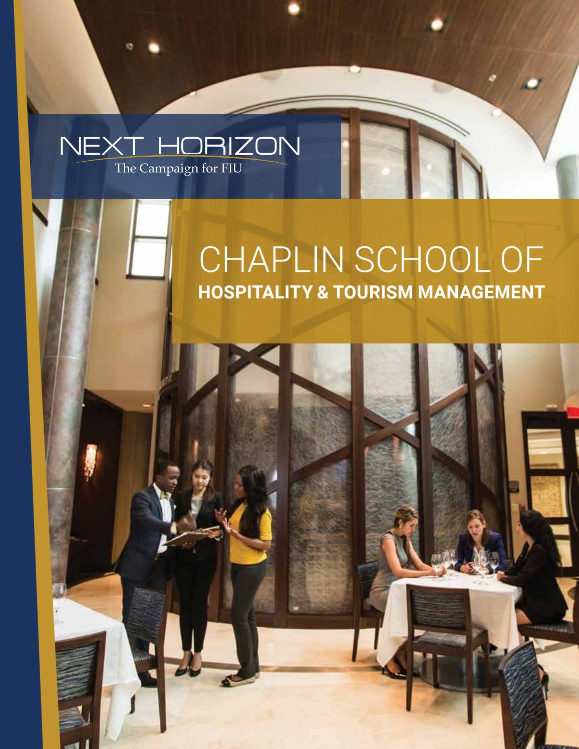 Chaplin School of Hospitality & Tourism Management Case Statement by ...