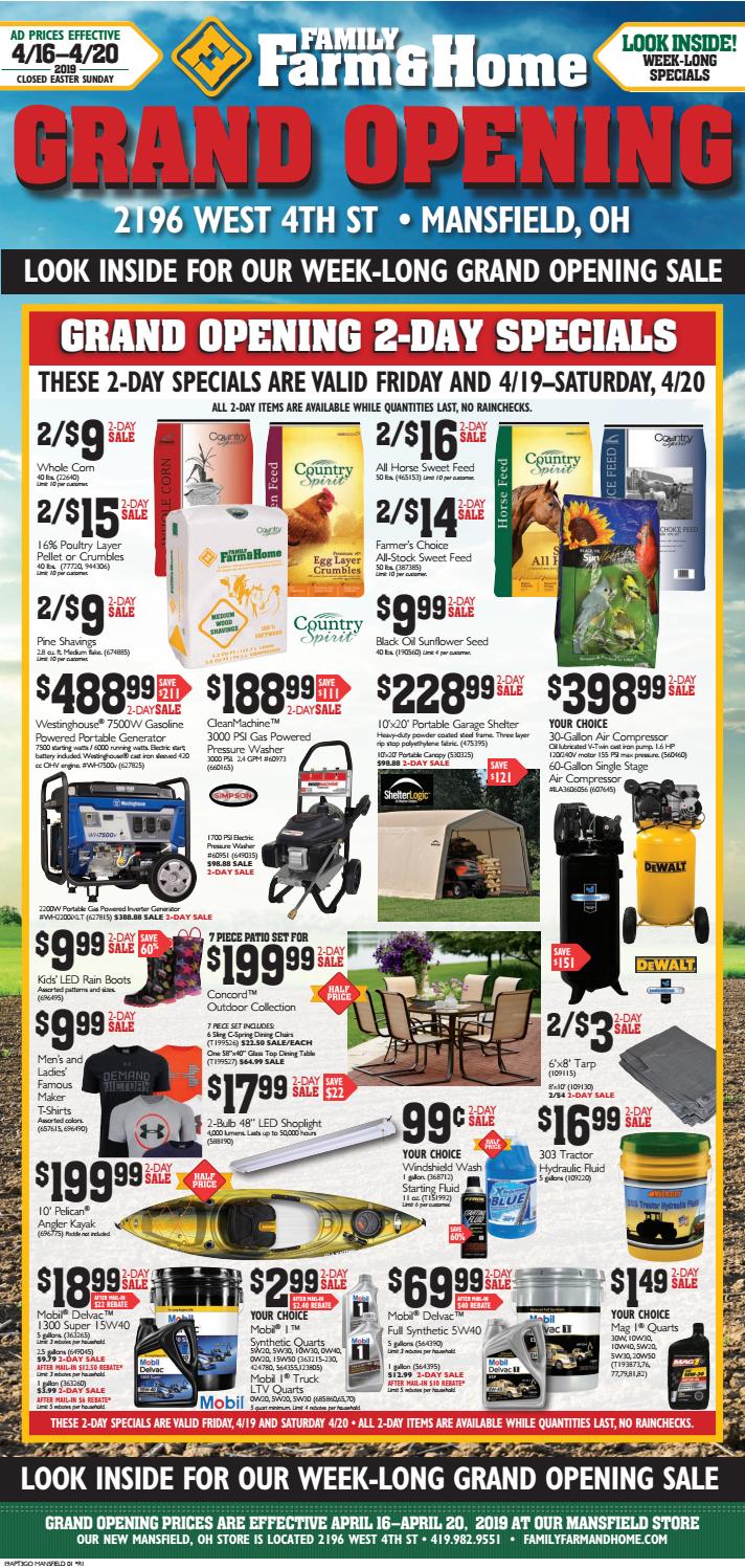 Archived, Inactive Ad: Family Farm & Home 19APT3 Mansfield GO Ad ...
