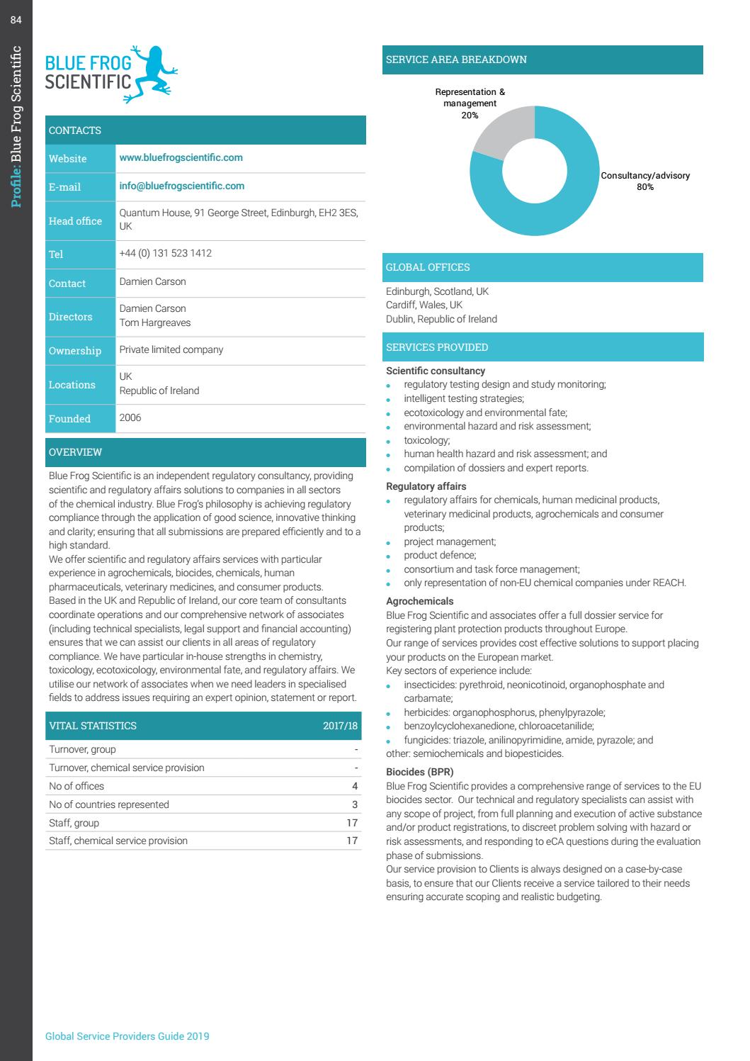 Global Service Providers Guide 2019 by Enhesa Product - Issuu