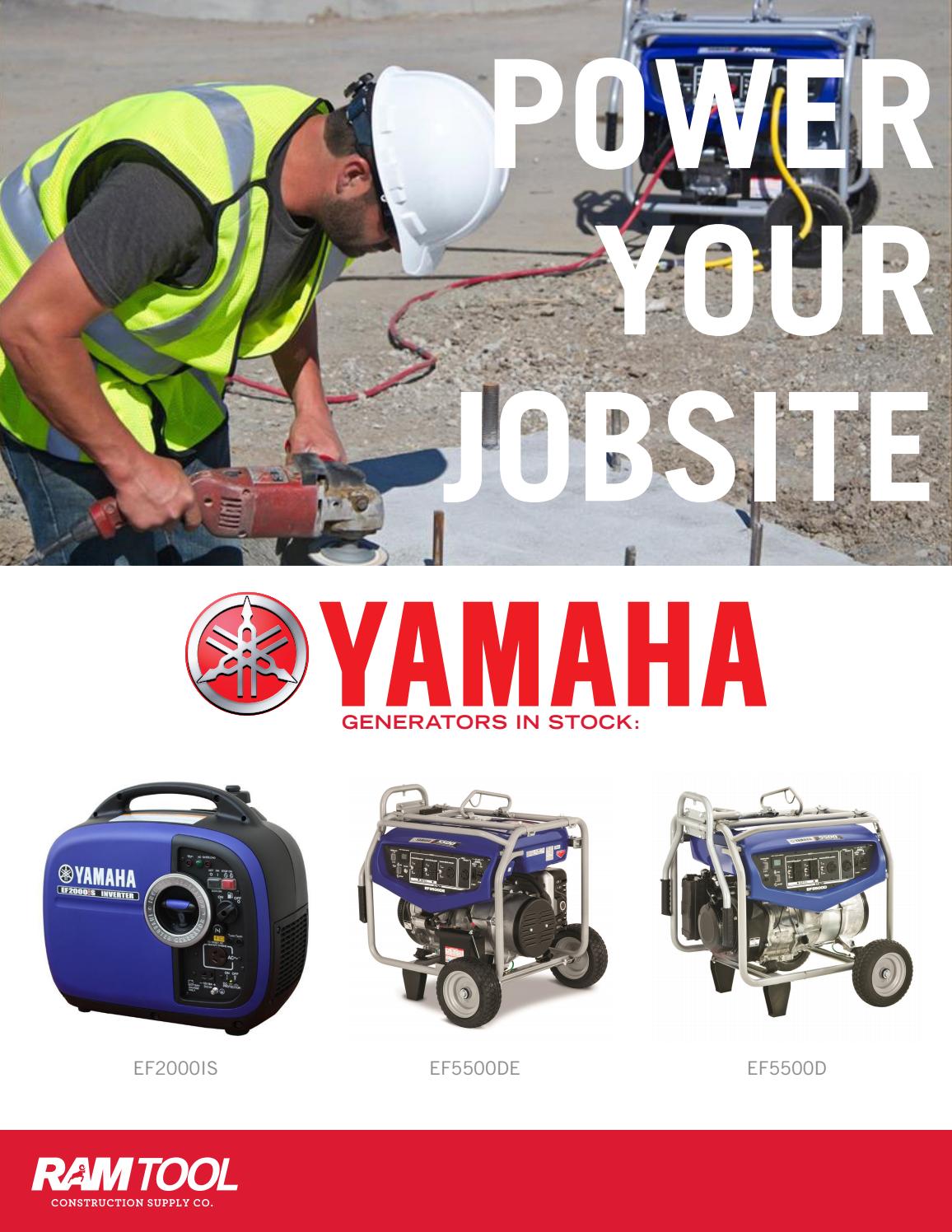 Yamaha Generators by Ram Tool Construction Supply Co. - Issuu