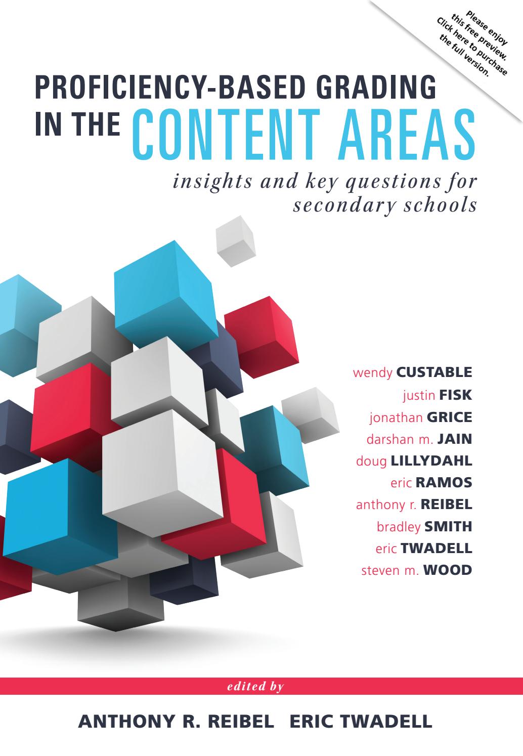 Proficiency-Based Grading in the Content Areas by Solution Tree - Issuu