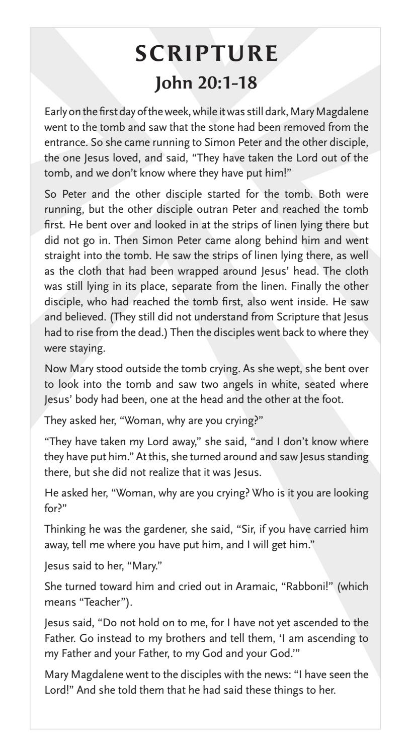 April 21, 2019_ Easter Sunday sermon outline by St. Luke's UMC - Issuu